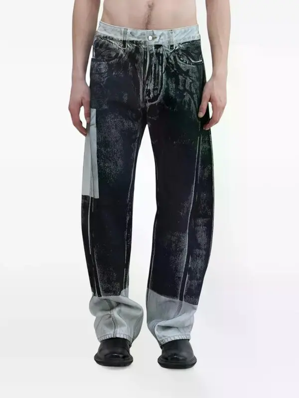 Eckhaus Latta Bend Hand-painted Jeans