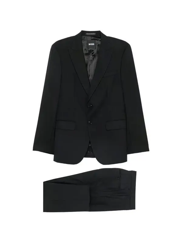 BOSS Notch-lapel Two-piece Suit - Black