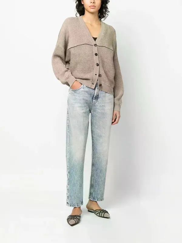 Brunello Cucinelli Acid Wash Boyfriend Jeans