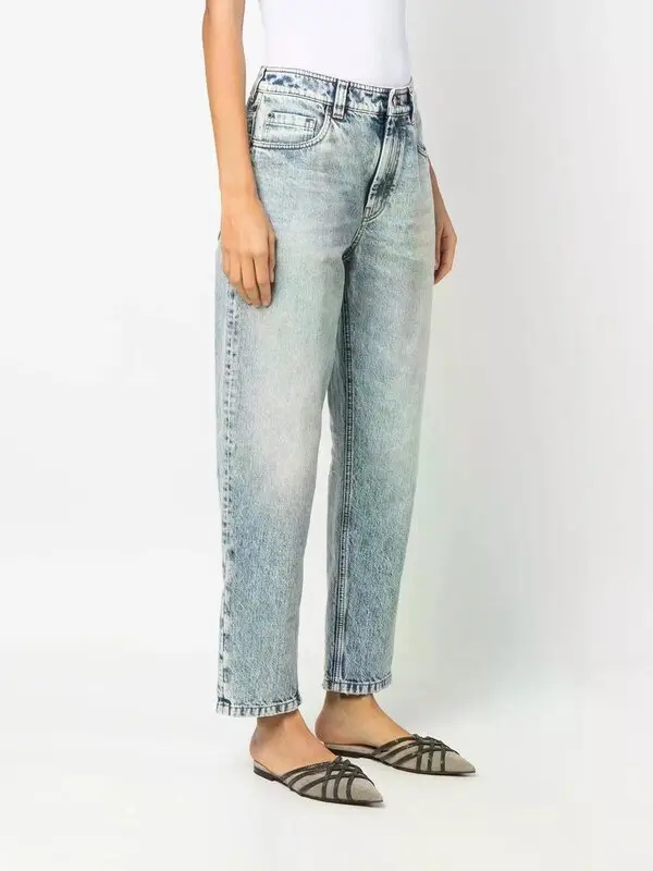 Brunello Cucinelli Acid Wash Boyfriend Jeans