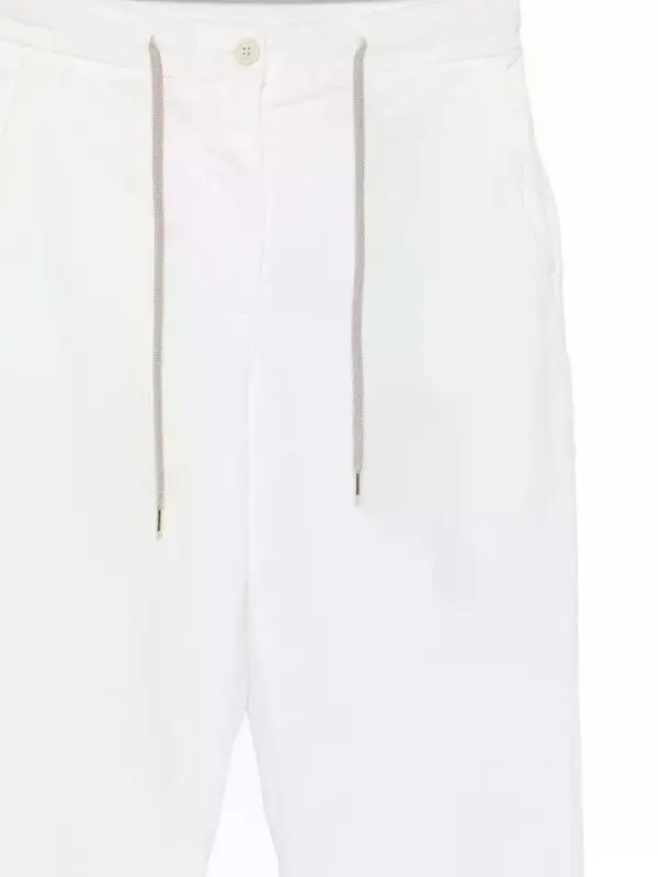 Eleventy Drawstring-waist Corduroy Trousers