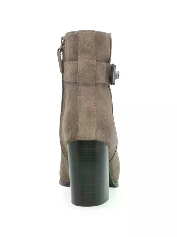Tory Burch Turnlock Suede Ankle Boots