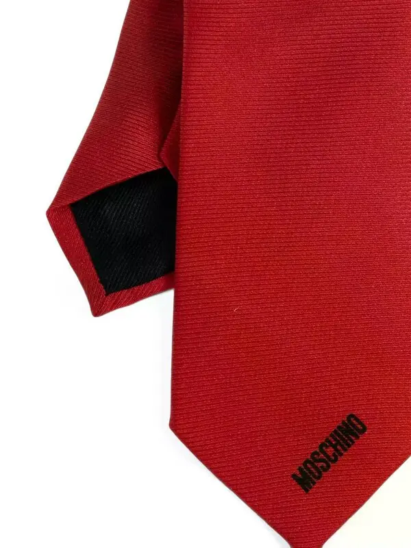 Moschino Logo-embroidered Tie