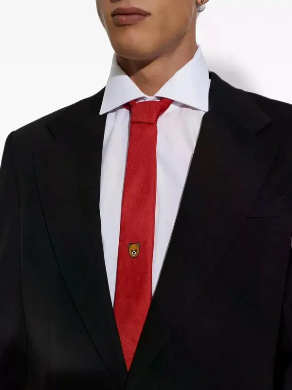 Moschino Logo-embroidered Tie