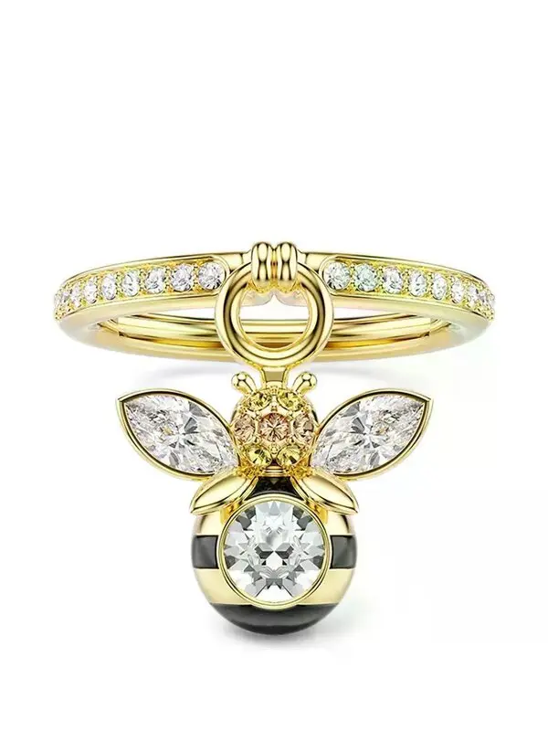 SWAROVSKI Idyllic Bee Pendant Crystal-embellished Ring - Gold