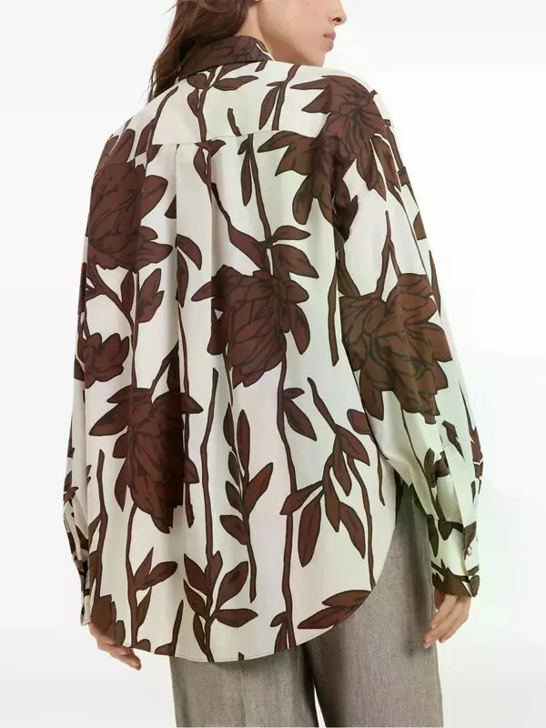 Brunello Cucinelli Floral-print Cotton Shirt