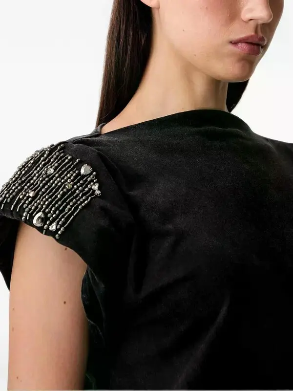Liu Jo Embroidered Jersey Top