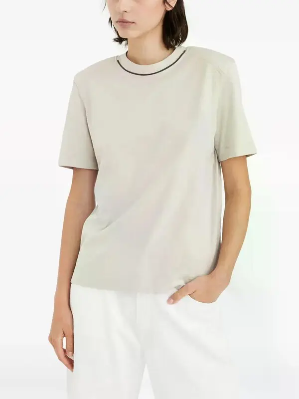 Brunello Cucinelli Monili Chain Cotton T-shirt