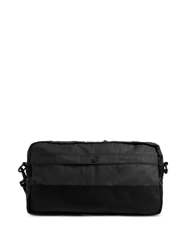 Stone Island Double-coated Cotton Ripstop Crossbody Bag - Black