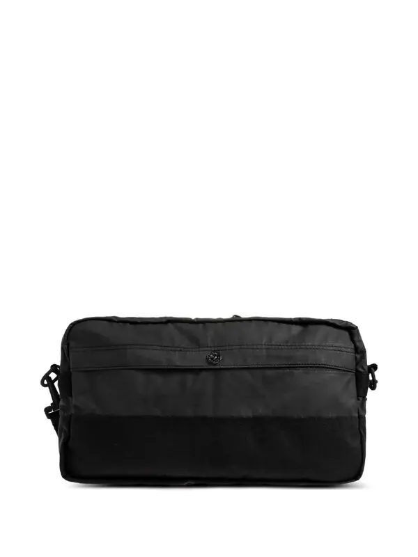Stone Island Double-coated Cotton Ripstop Crossbody Bag - Black