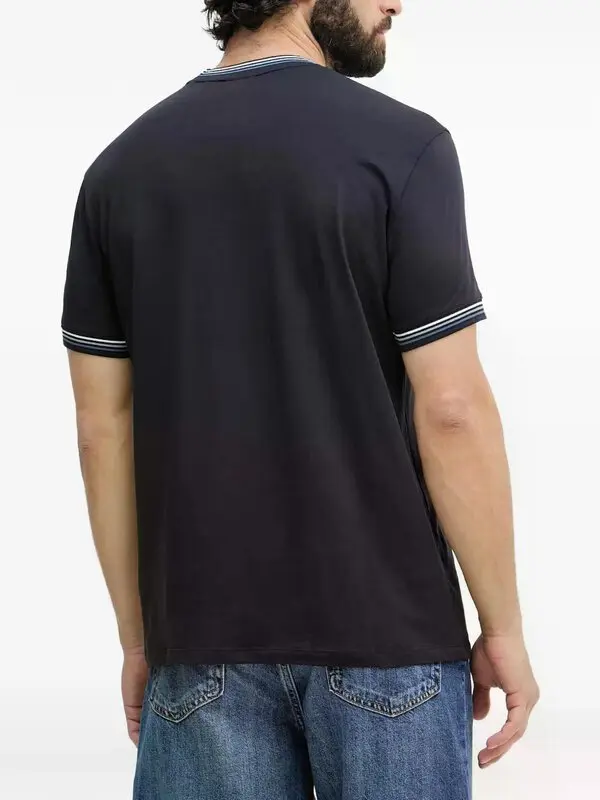 Armani Exchange Logo-detail Striped-trim T-shirt