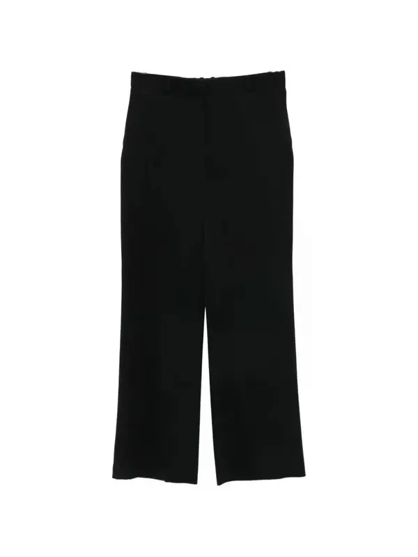 THE ROW Coleman Straight-leg Trousers - Black