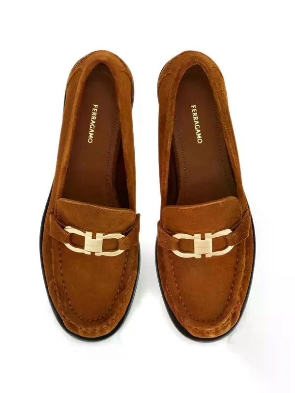 FERRAGAMO Gancini Ornament Moccasins