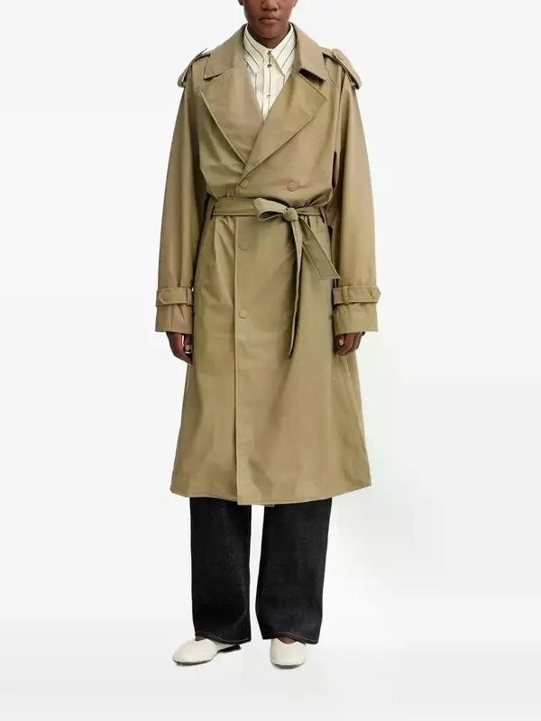 Rains Double-breasted Belted Trench Coat - Neutrals