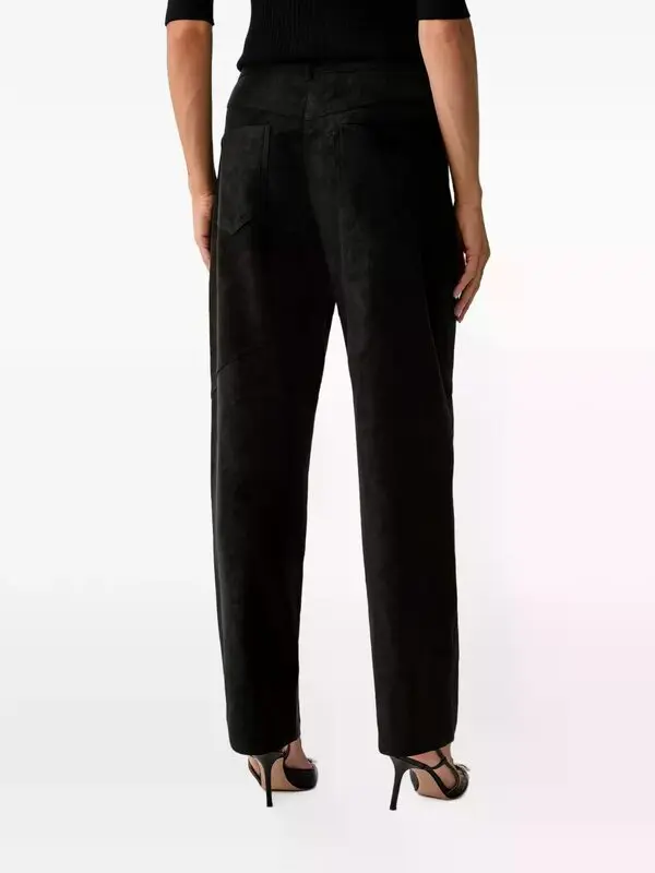 Liu Jo Suede-effect Panelled Trousers