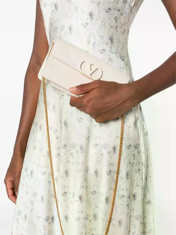 Valentino Garavani Vlogo Signature Chain Wallet - Neutrals