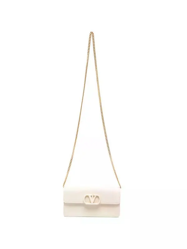 Valentino Garavani Vlogo Signature Chain Wallet - Neutrals