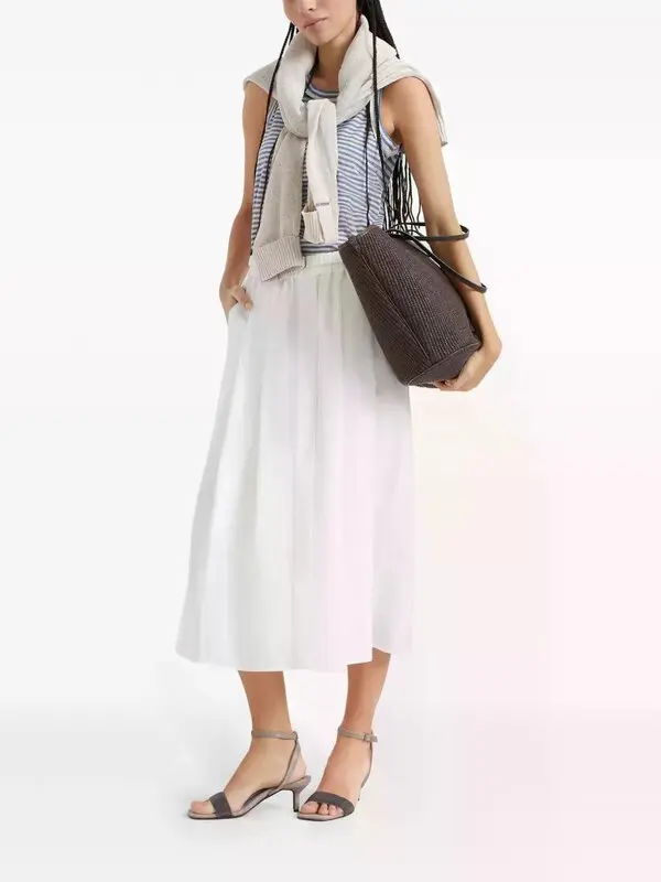 Brunello Cucinelli Striped Cotton Tank Top