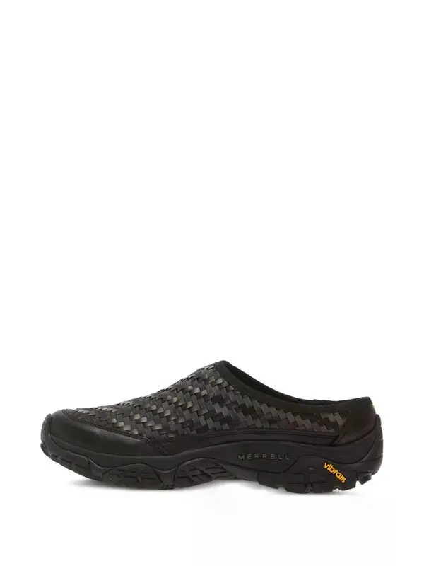 Merrell Moab 2 Slide Woven Leather Sneakers - Black