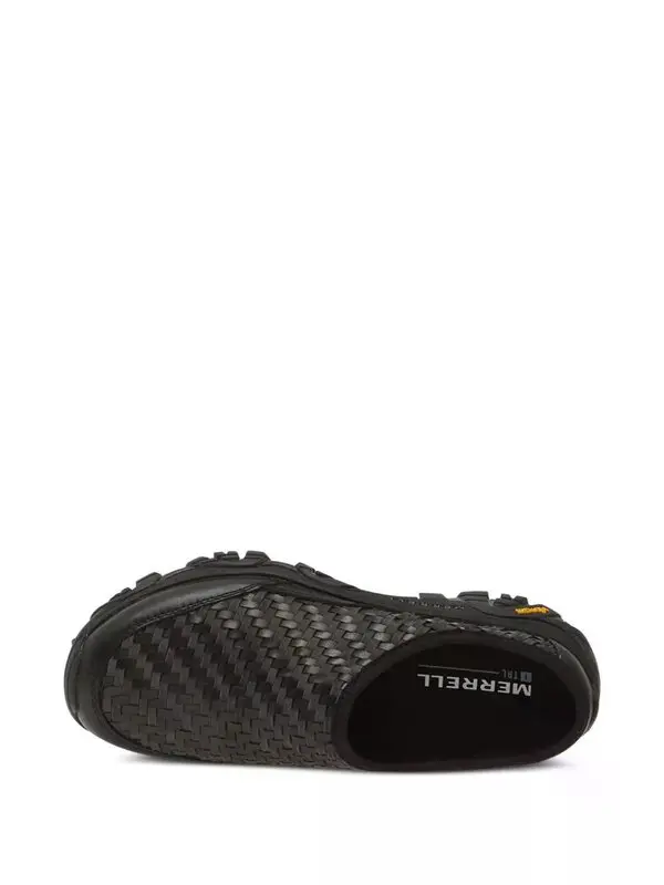 Merrell Moab 2 Slide Woven Leather Sneakers - Black