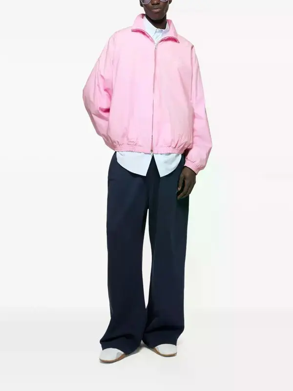 Acne Studios Washed Logo Jacket - Pink
