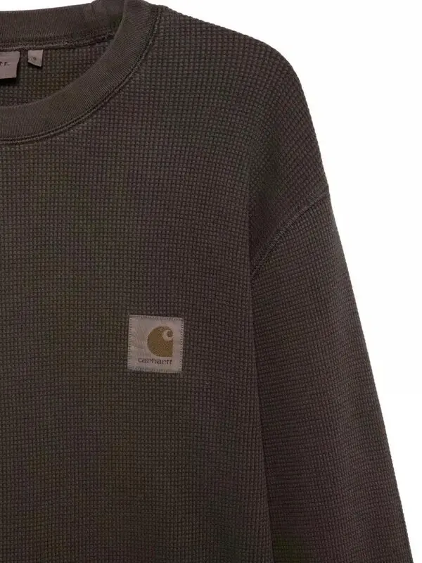 Carhartt Work In Progress Logo-patch Waffle-knit T-shirt