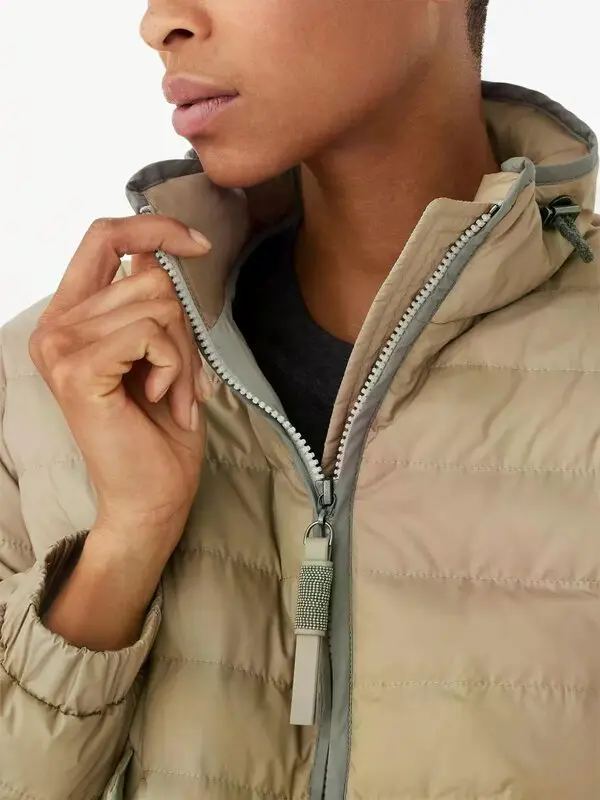 Brunello Cucinelli Stand-up Collar Quilted Puffer Jacket
