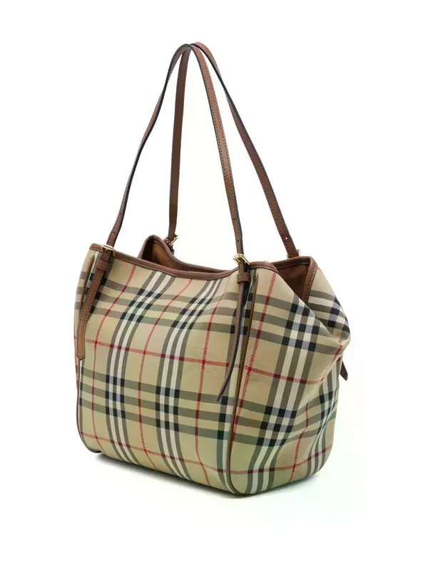 Burberry Haymarket Check Nylon Canterbury Tote Bag