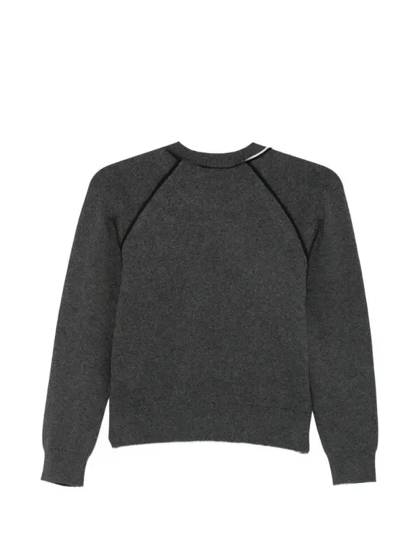 MARANT ETOILE Loriby Logo-embroidered Raglan-sleeve Sweater - Grey