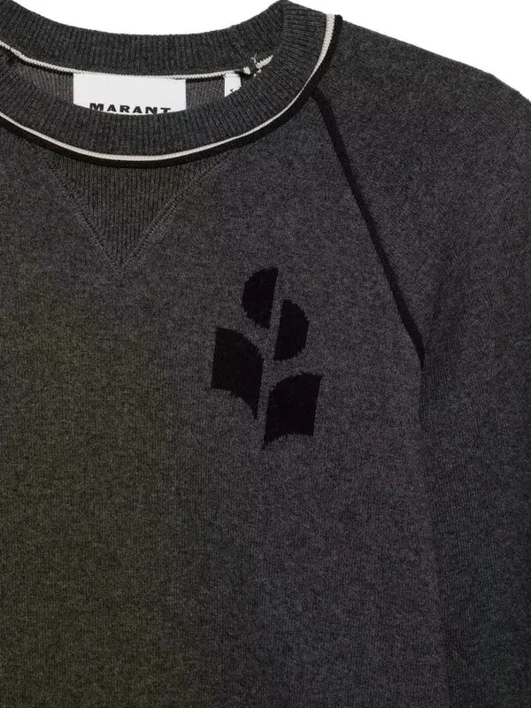 MARANT ETOILE Loriby Logo-embroidered Raglan-sleeve Sweater