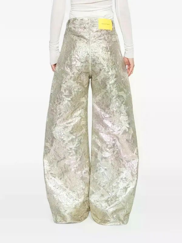 MARQUES' ALMEIDA Crystal-embellished Wide-leg Trousers