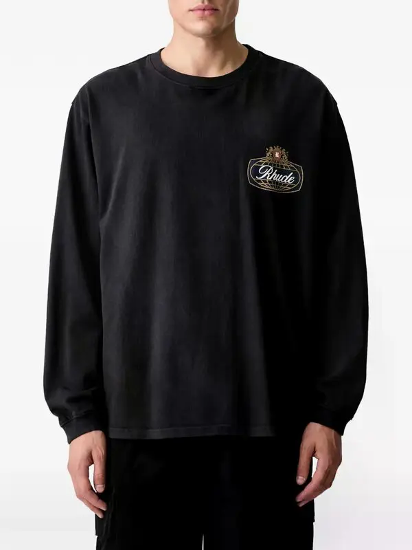 Rhude Logo-print Long-sleeve T-shirt