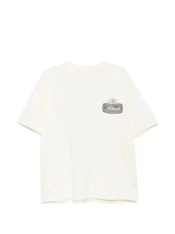 Rhude Logo-print T-shirt - Neutrals