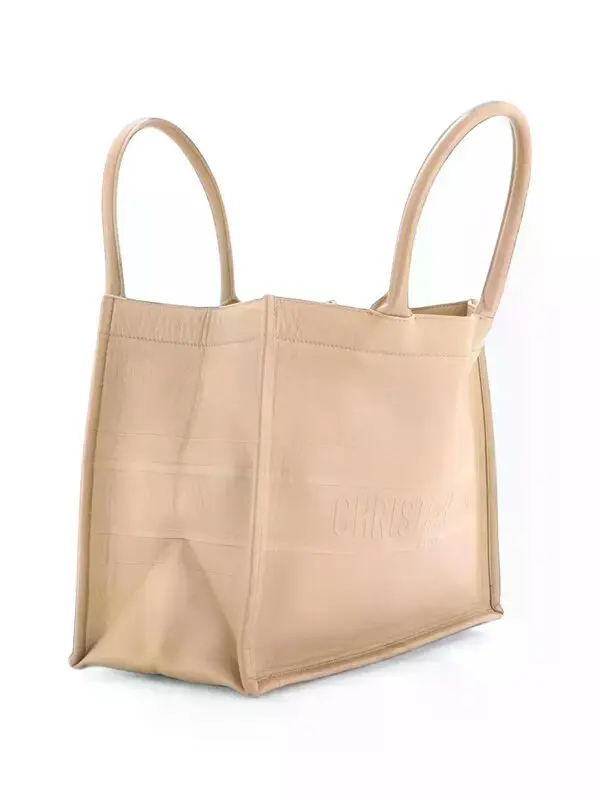 Dior Book Embossed Leather Medium Tote Bag