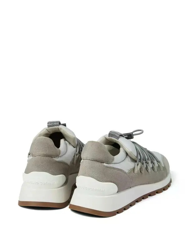 Brunello Cucinelli Panelled Leather Sneakers