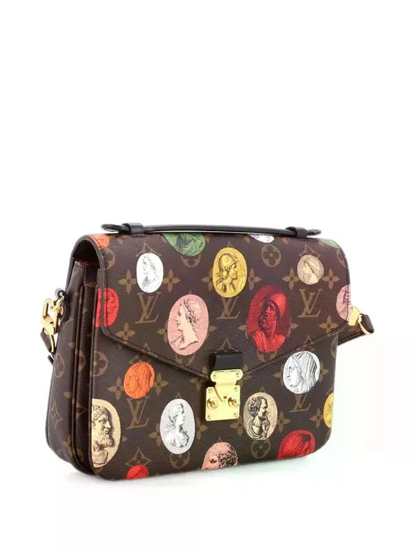 LOUIS VUITTON Limited Edition Fornasetti Cameo Monogram Canvas Pochette Metis - Brown