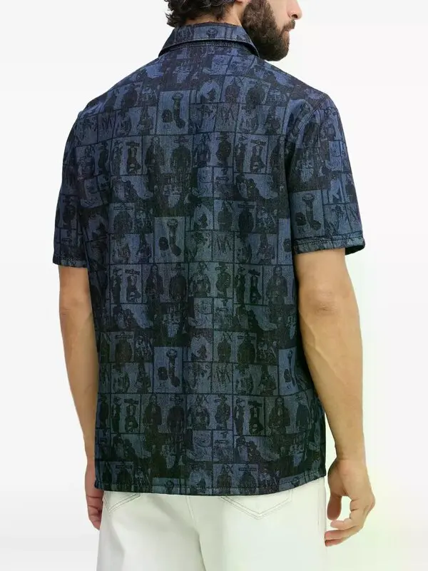 Armani Exchange Short-sleeved Denim Shirt