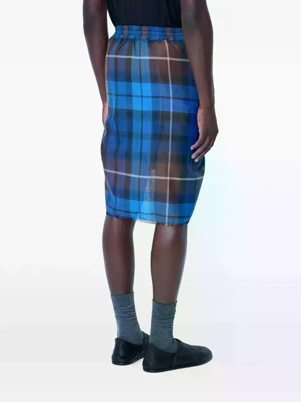 VIVIENNE WESTWOOD Plaid Wrap-panel Shorts