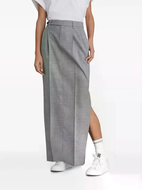 Brunello Cucinelli Virgin Wool Maxi Skirt