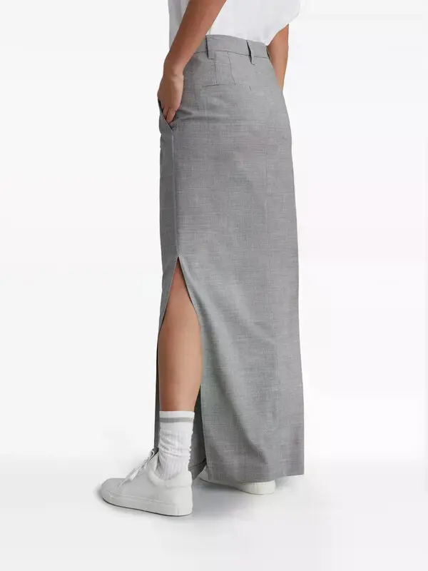 Brunello Cucinelli Virgin Wool Maxi Skirt