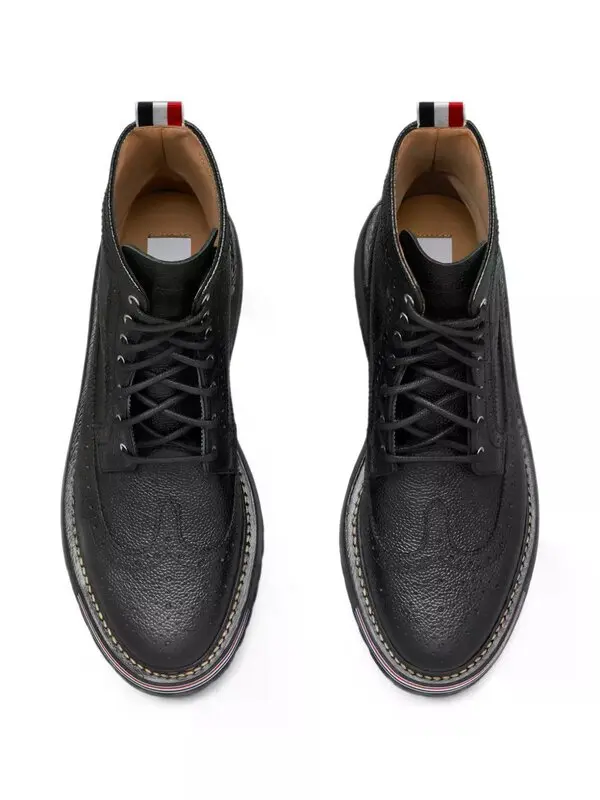 Thom Browne Pebble Grain Hiking Sole Longwing Boots