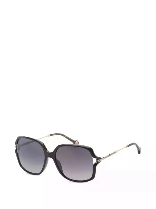Carolina Herrera Square Frame Sunglasses - Black