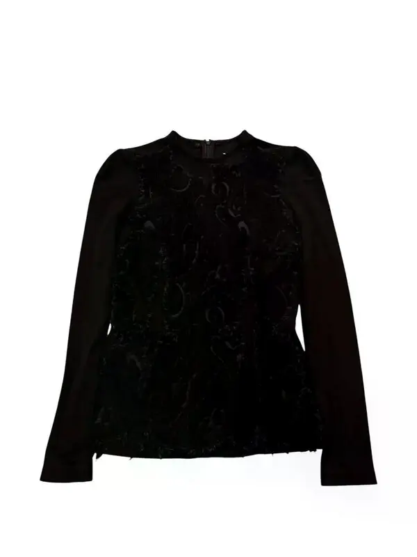 MAISON MARGIELA Paisley Lace Long Sleeve Top