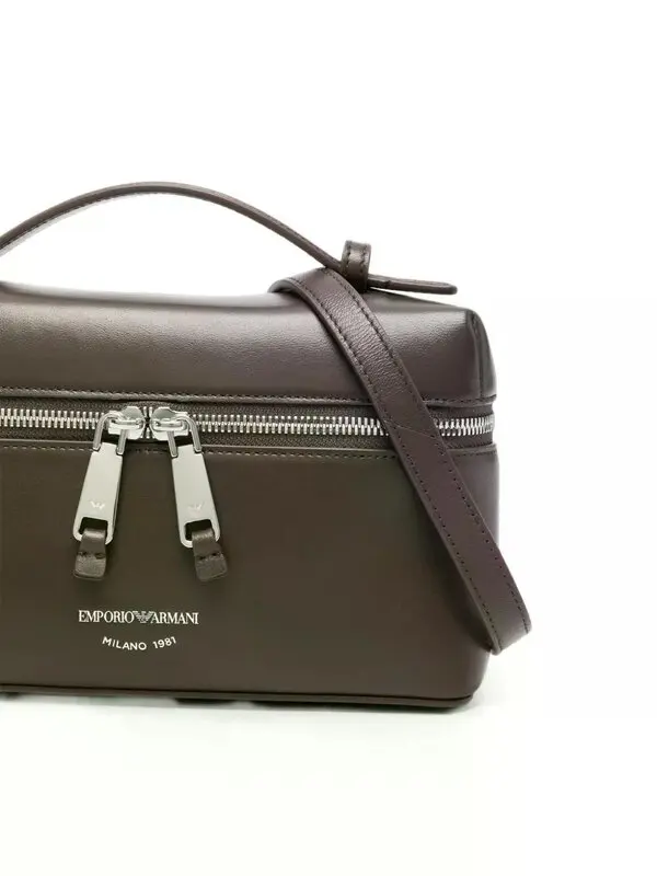 Emporio Armani Logo-print Zip-around Shoulder Bag