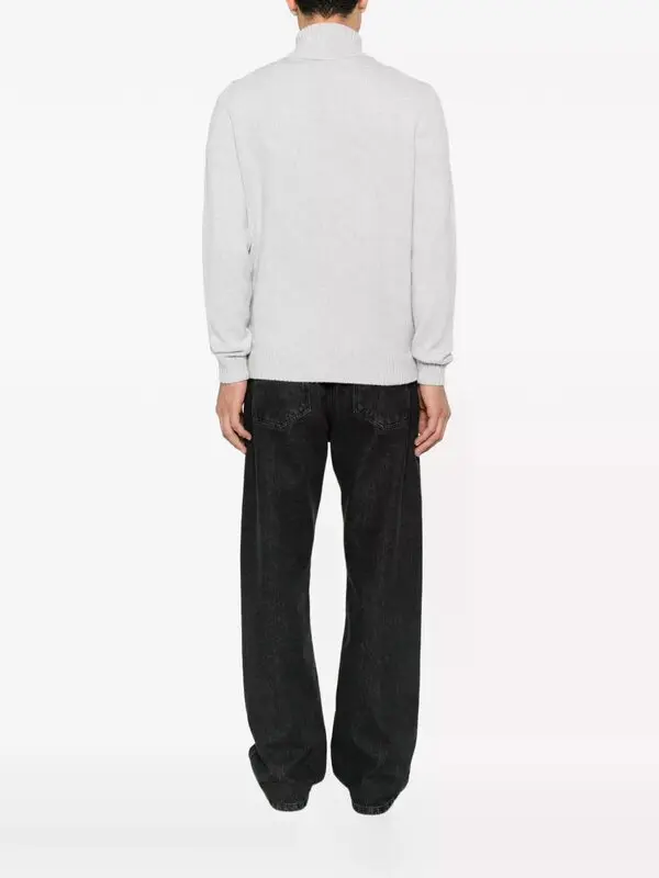 ZANONE Zip-up Ribbed Collar Cardigan