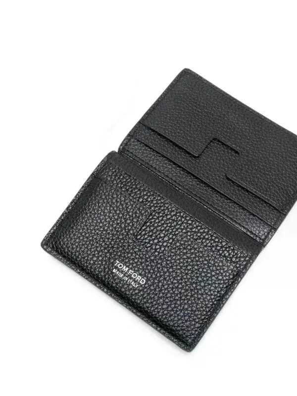 TOM FORD Hammered-leather Bi-fold Wallet