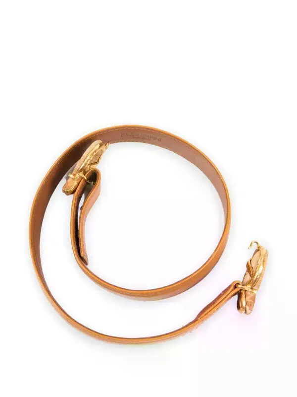 Saint Laurent 1980s Fossil Shell Belt