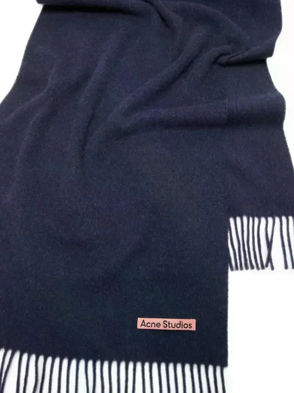 Acne Studios Fringe Wool Scarf – Narrow