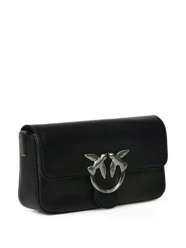 Pinko Love Birds Leather Shoulder Bag