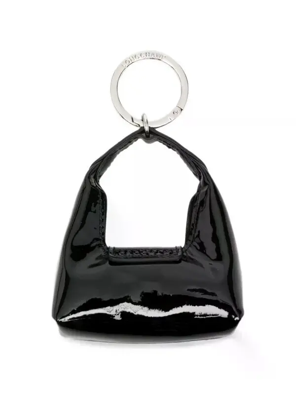 Longchamp Le Pliage Keyring - Black